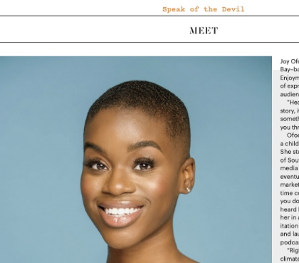 JOY OFODU | From Joy to the World – Black comedy creator + pro ...